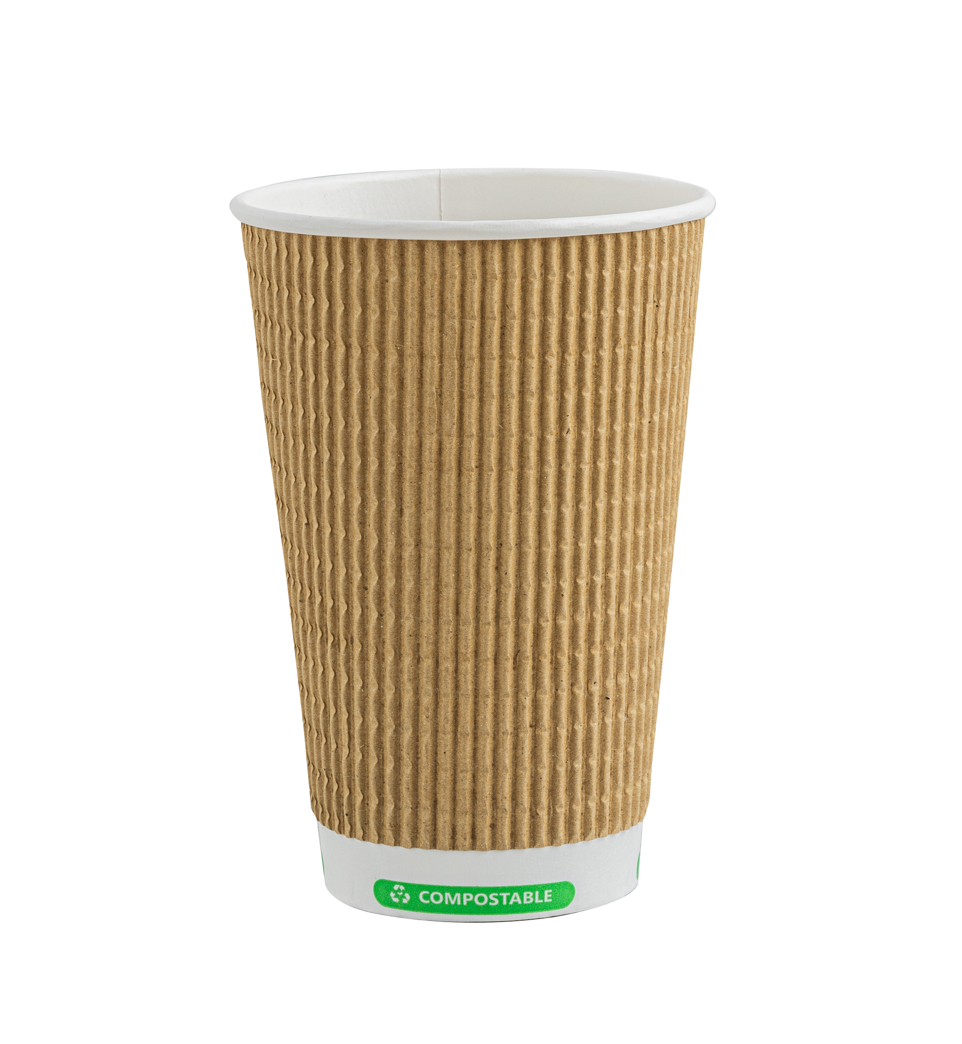 16oz Bio Cup - Ripple Wall - Greenplanet Catering Products