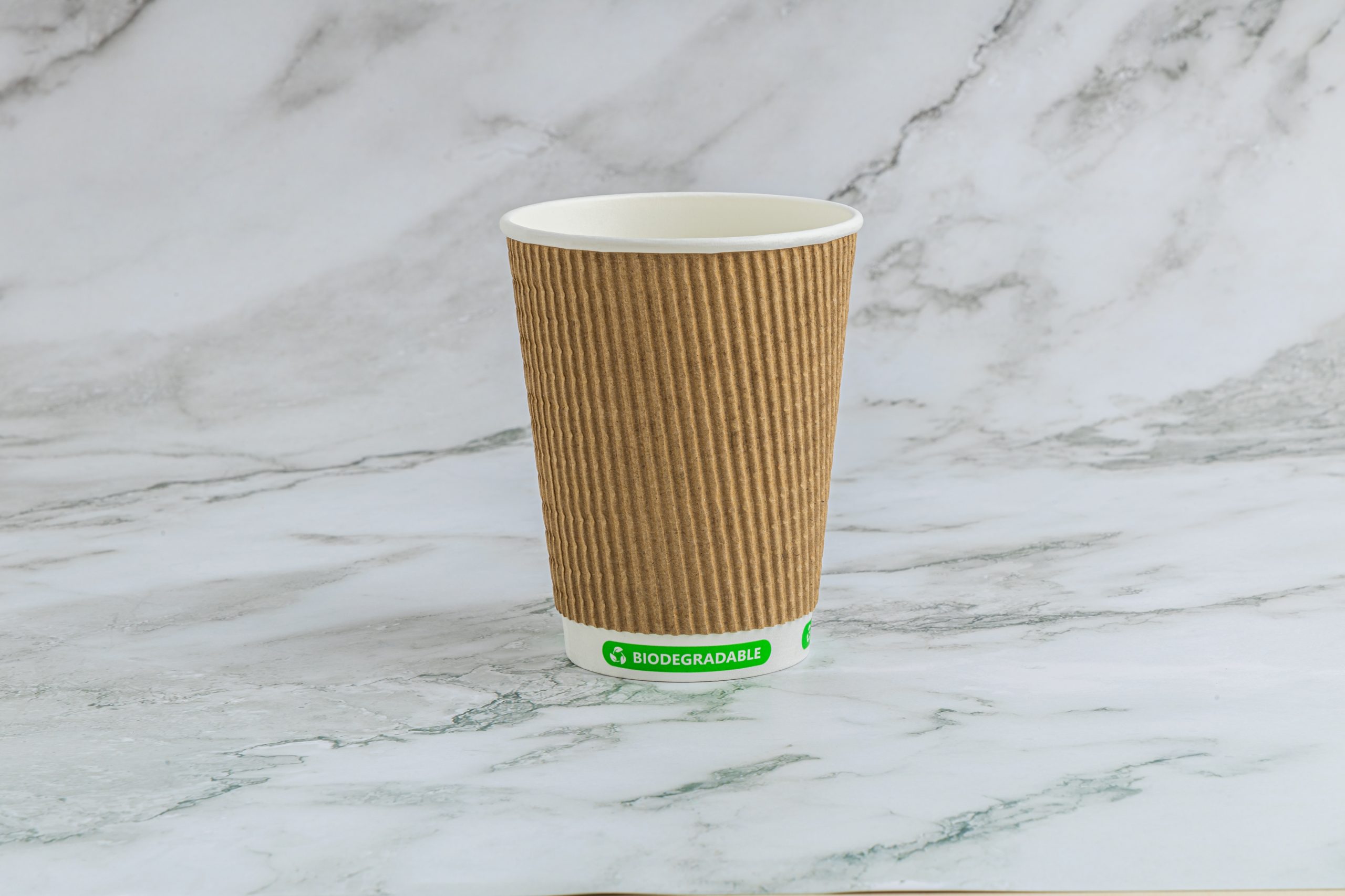 12oz Bio Cup - Ripple Wall - Greenplanet Catering Products